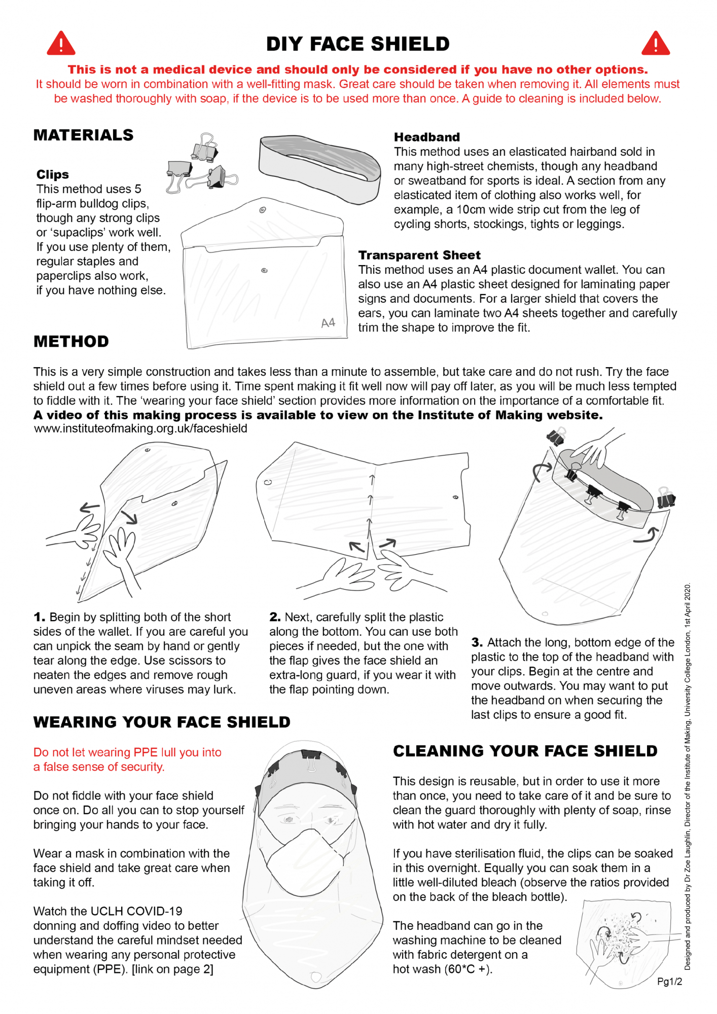 DIY Face Shield - Institute of Making